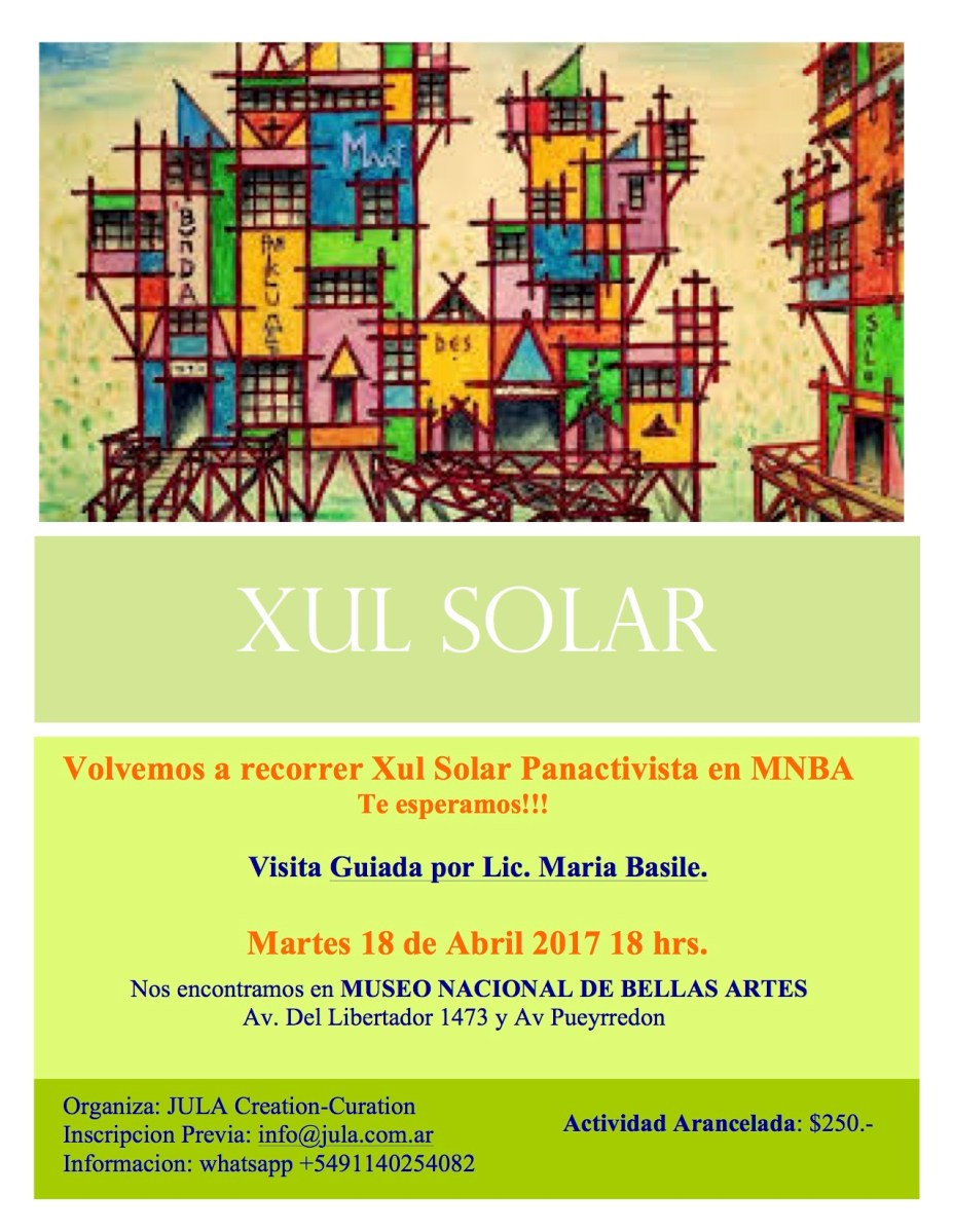 Visita a muestra de Xul Solar – JULART